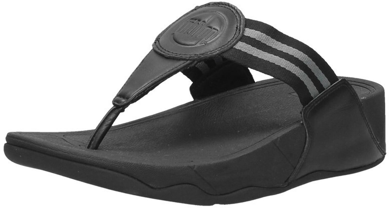 Walkstar Toe Post Wide Fit - Webbing zwart