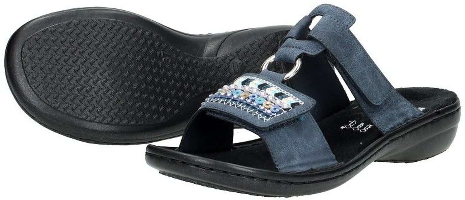 Dames slippers blauw