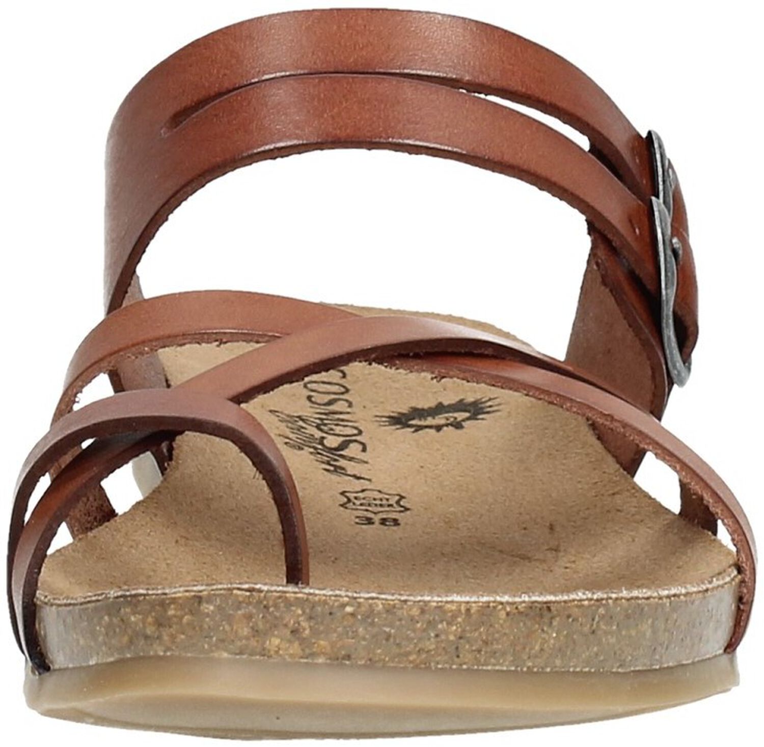 Dames slippers cognac