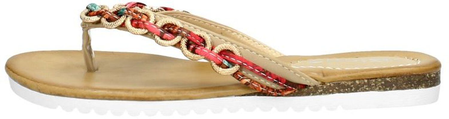 Dames slippers beige