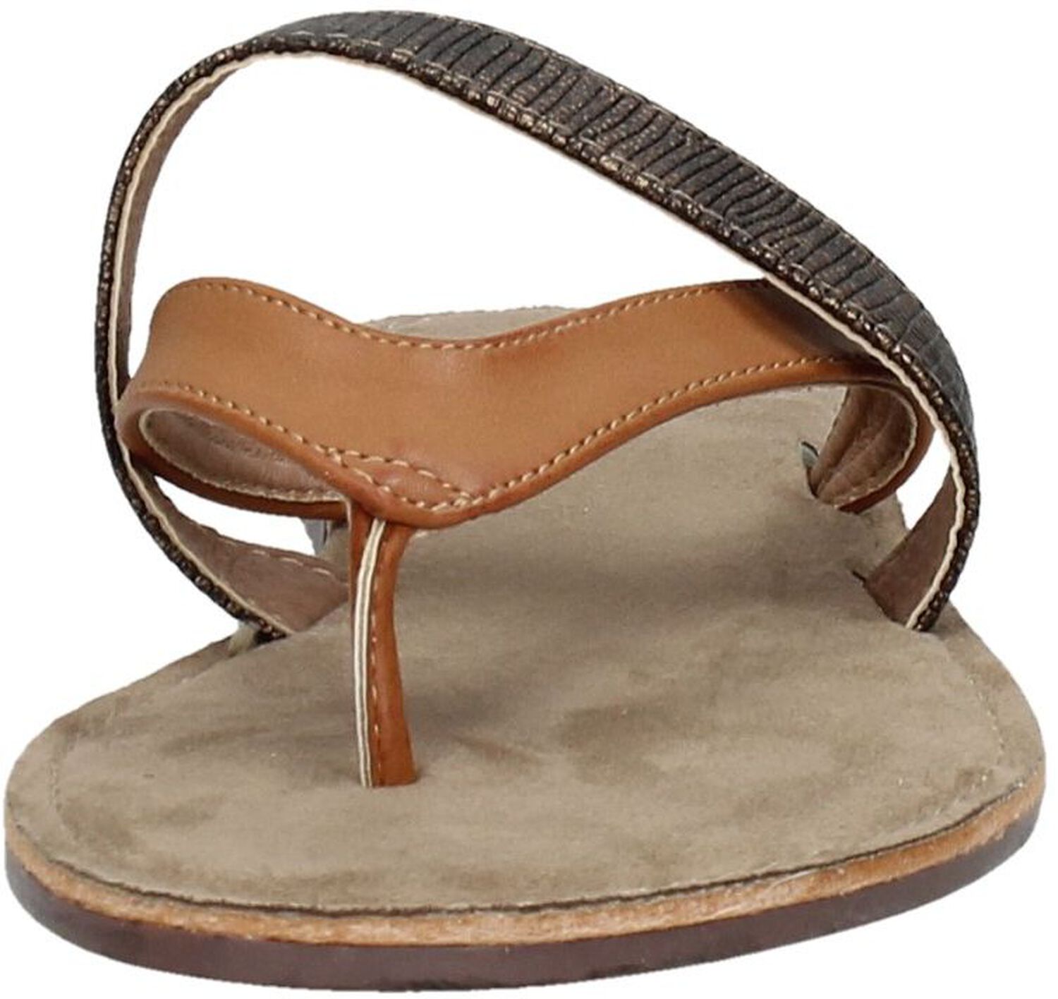 Dames slippers cognac