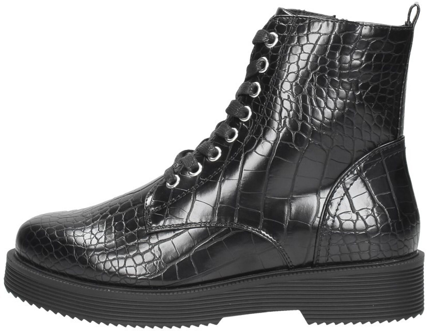 Dames veterboots zwart