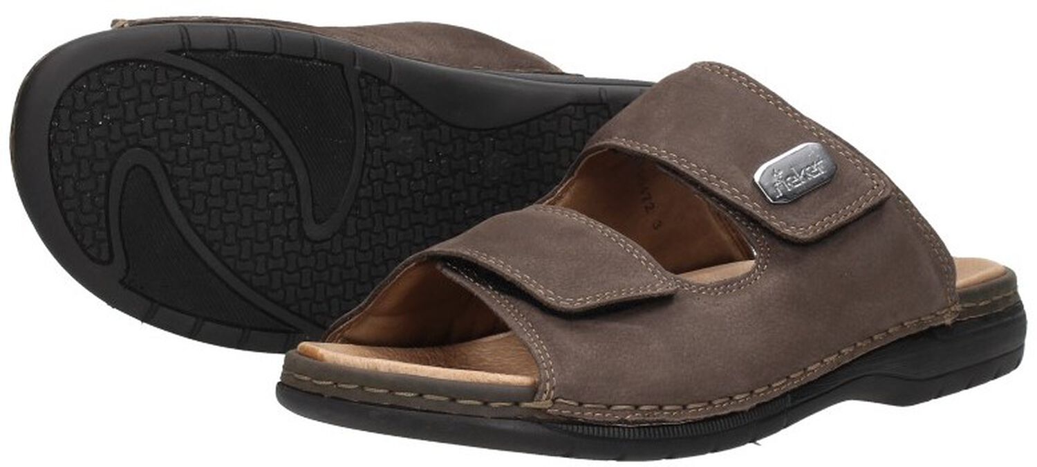 Heren slippers donkerbruin