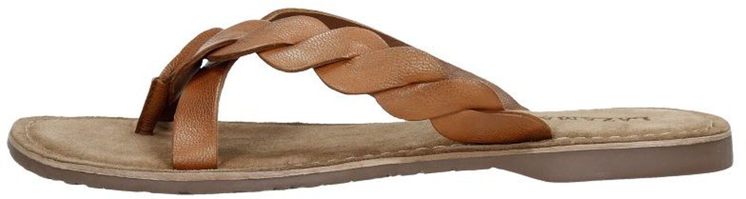 Lazamani - Dames teenslippers cognac | Schuurman Schoenen