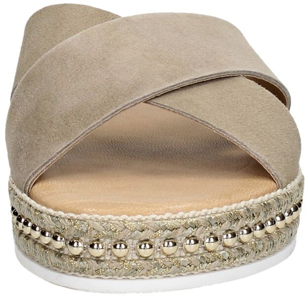 Dames slippers taupe