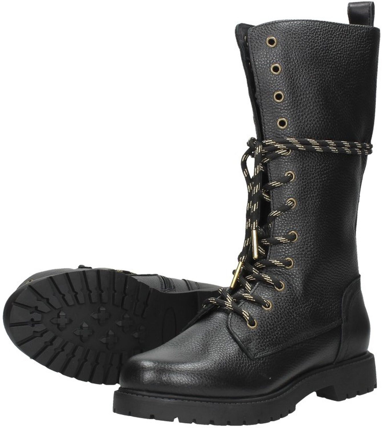 Sub55 - Dames veterboots zwart | Schuurman Schoenen