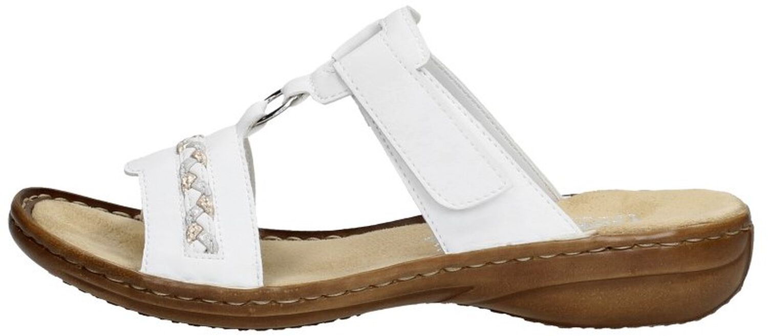 Rieker - Dames slippers wit | Schuurman Schoenen