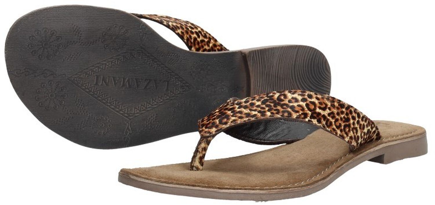 Lazamani - Dames slippers cognac | Schuurman Schoenen